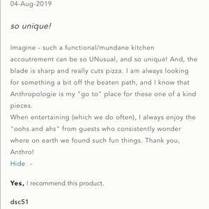 Anthropologie | Kitchen | Anthropologie Rabbit Pizza Cutter | Poshmark